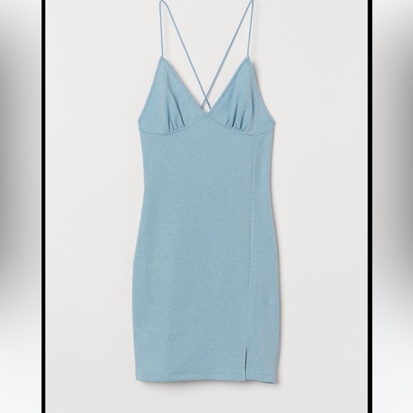 Dresses | Blue Skin Tight Sparkly Dress | Poshmark